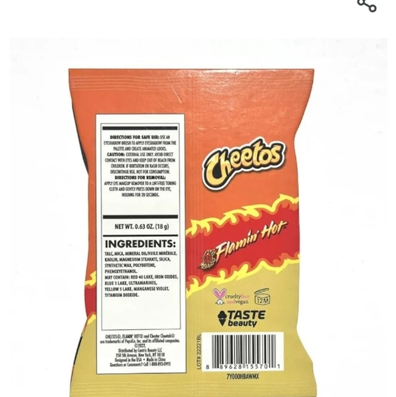 cheetos | Makeup | Cheetos Flaming Hot Eyeshadow Palette | Poshmark
